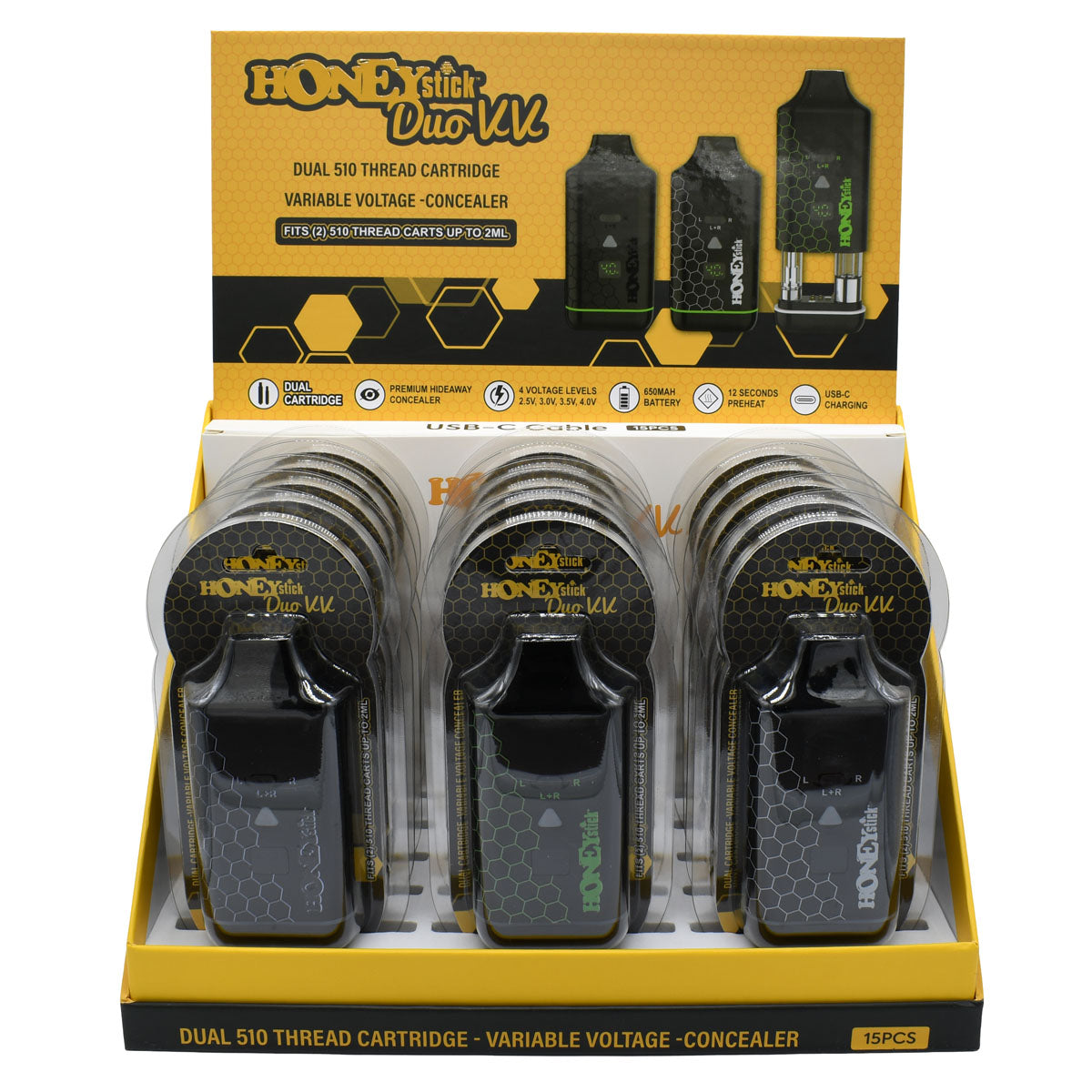 DUO VV Cart Pen - Dual Carts Vape with Variable Voltage