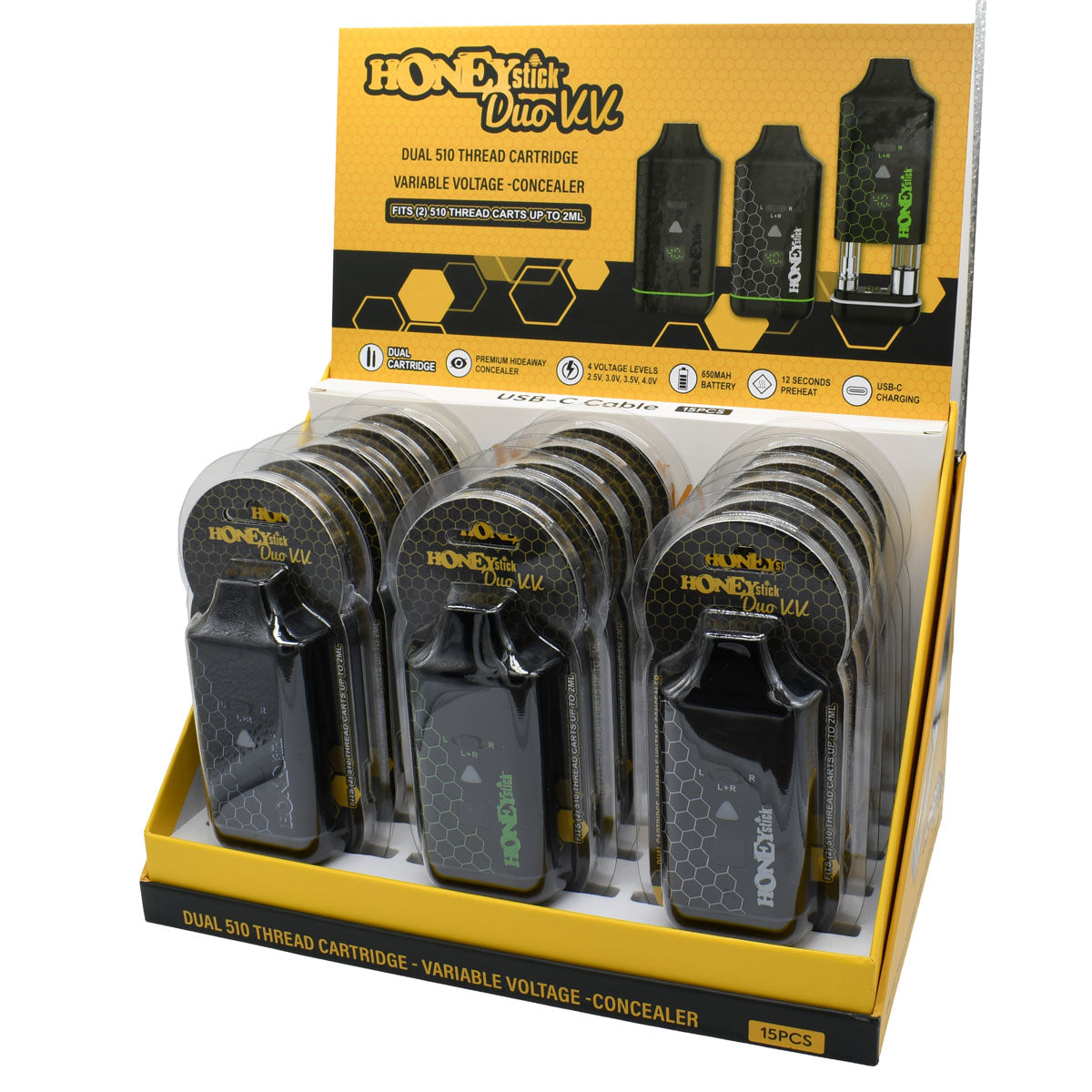 DUO VV Cart Pen - Dual Carts Vape with Variable Voltage