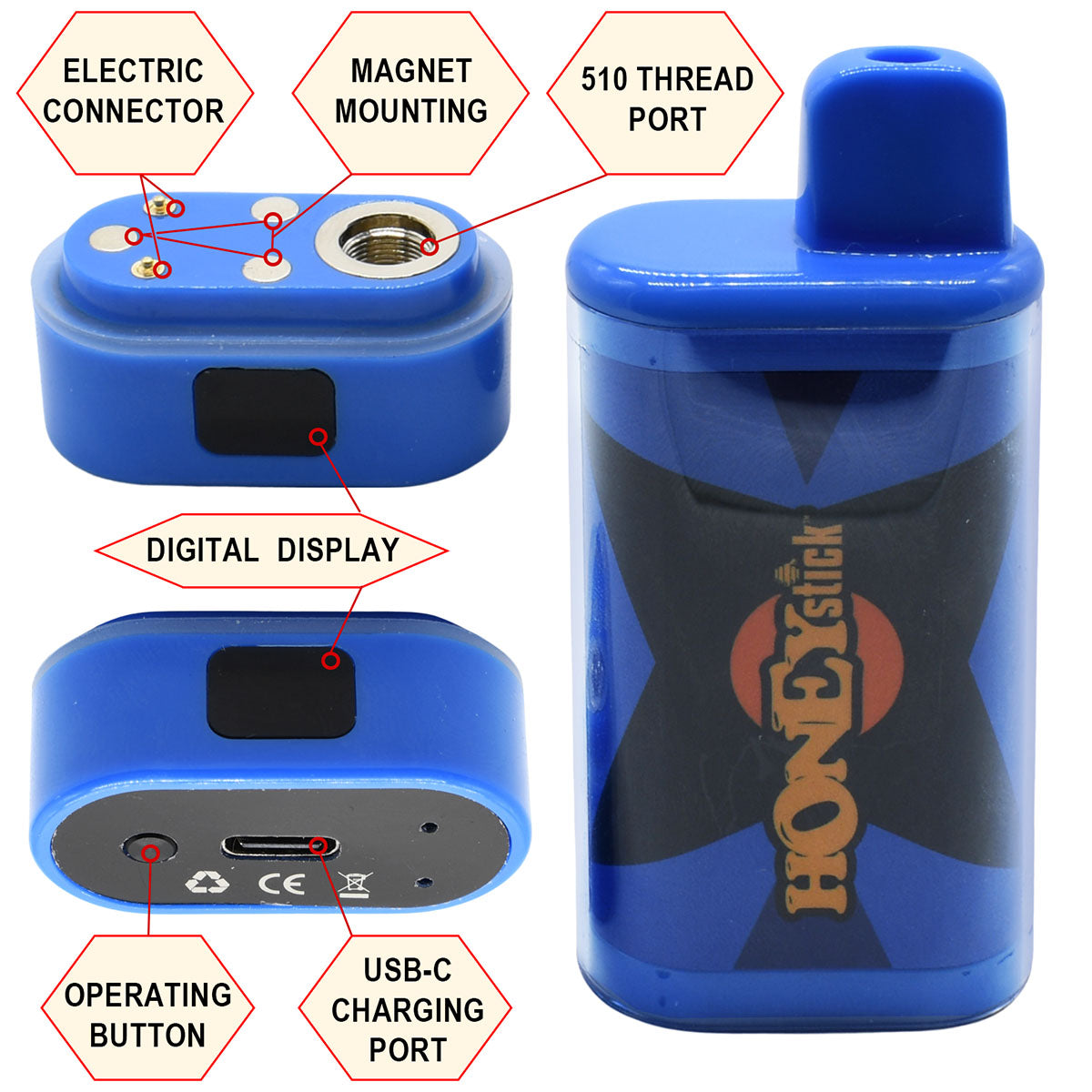 510 Cart Pen Battery Box Concealer by HoneyStick