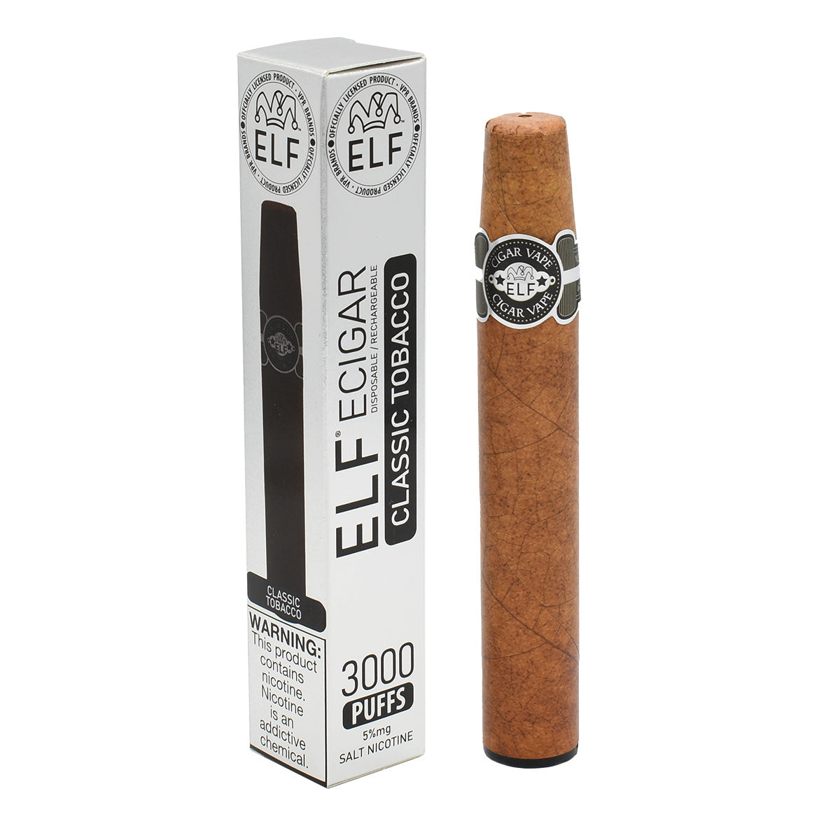 Elf Cigar Vape Disposable - 3000 Classic Tobacco Puffs – vaporhoneystick