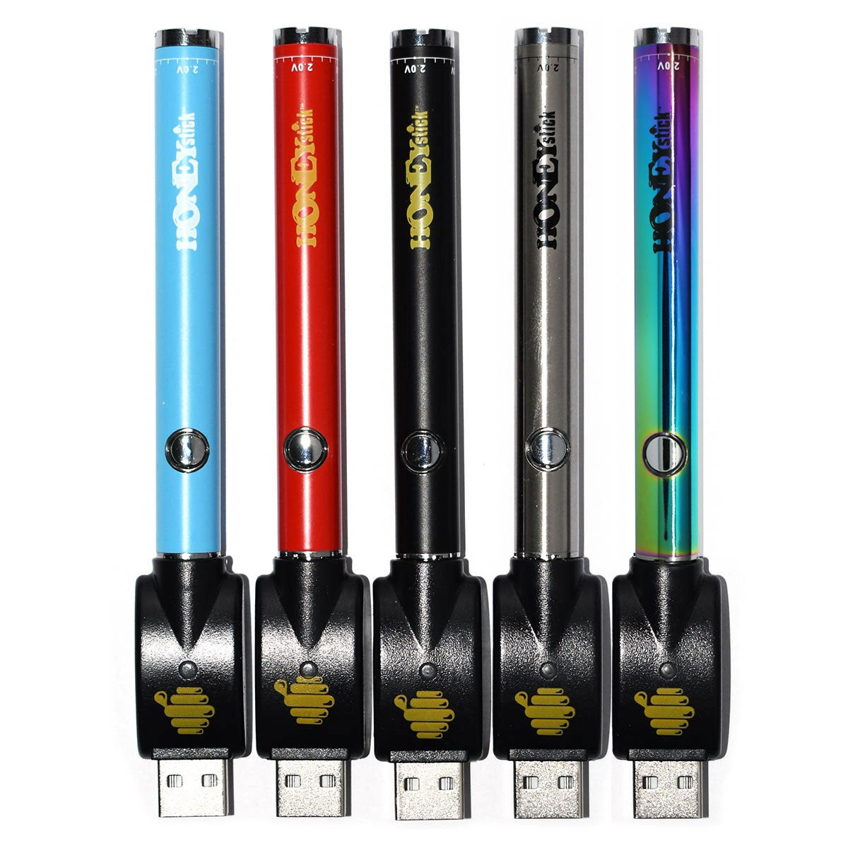 The HoneyStick 510 Twist Vape Pen Battery - Variable Voltage 500mAh